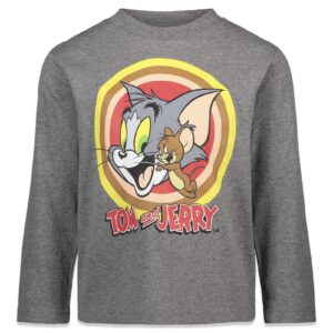 Warner Bros. Tom and Jerry Big Boys 2 Pack Long Sleeve Graphic T-Shirt 10-12 Multicolored