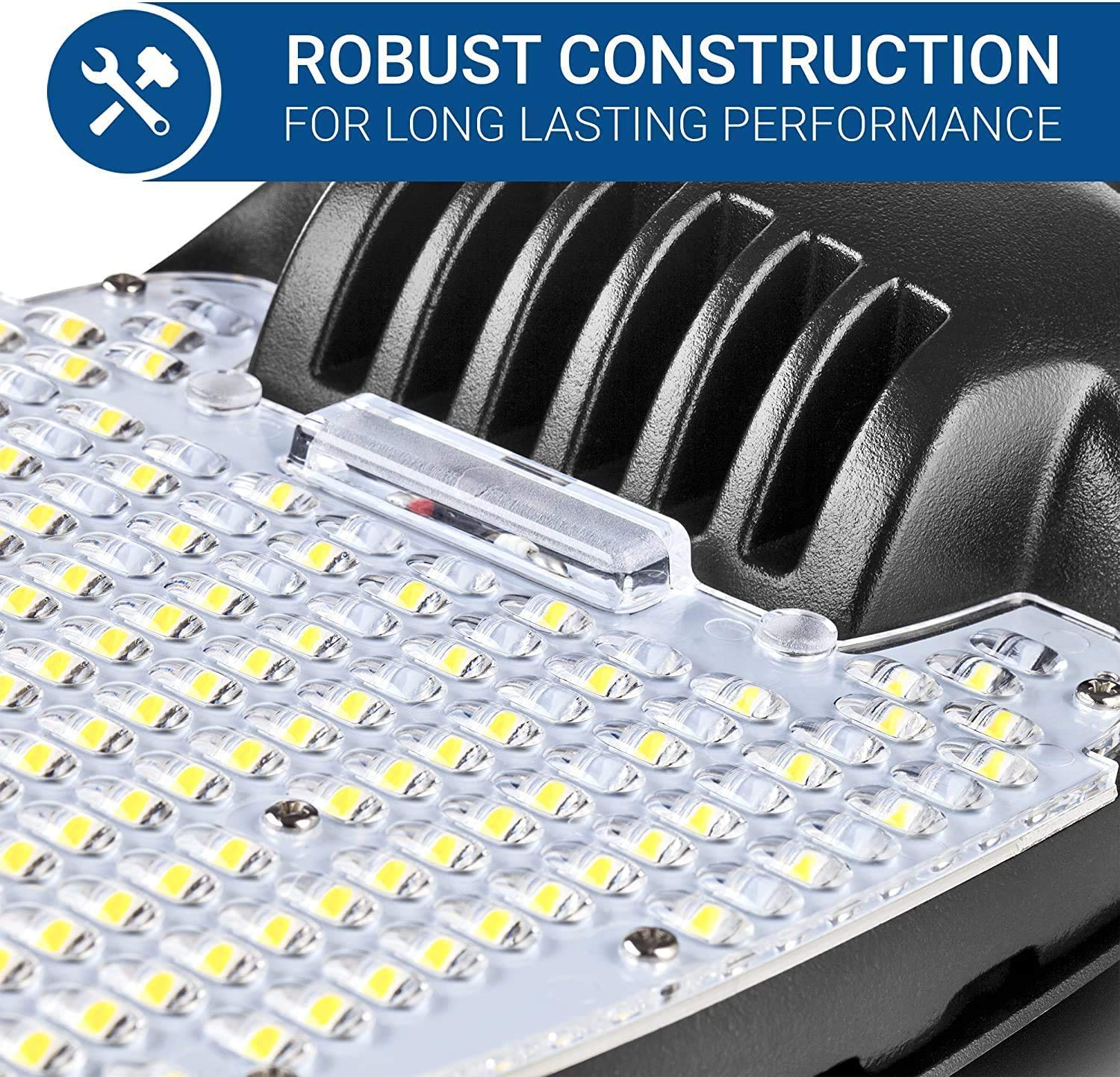 OSTEK 54W LED Shoebox Area Corn Light Bulb, LED Retrofit Kits 5000K E39 Rotatable Mogul 7560LM LED Commercial Lighting - Post Street Light Security Lights Parking LED Paddle Light, UL DLC