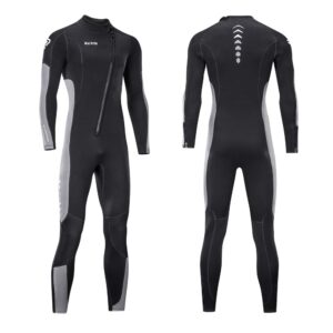 men and women wetsuit 3mm neoprene diving wet suit with front zipper for scuba, surfing, cold water