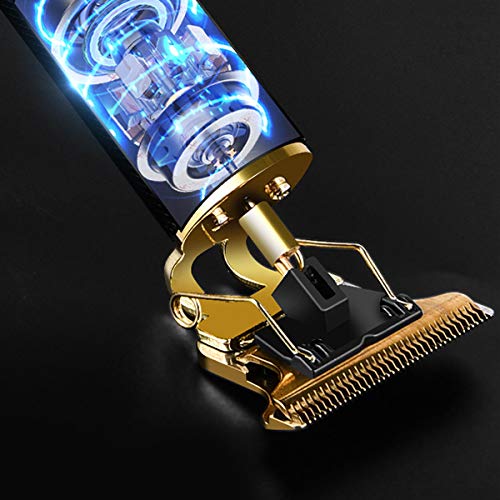 ReverseClock Hair Clippers for Men, Pro Li Close Cutting Trimmer, T-blade Cordless Electric Rechargeable Grooming Kit 1.5/2/3/4 mm Zero Gapped Detail Barber Haircut (Dragon Phoenix)