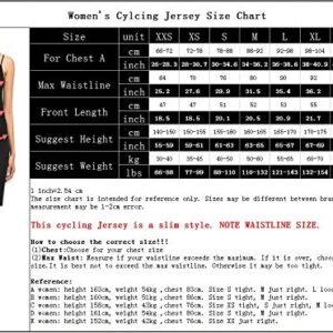 Cycling Jersey Women,Ladies Summer Short Sleeve Road Bike Tops Cycling Clothing Breathable Bicycle Shirts