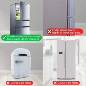 EUDEMON 1 Pack Oven Door Lock(Black) & 1 Pack Wider Applocation Freezer Lock(Grey) Bundle