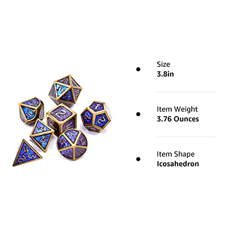 DND Role Playing Dungeons and Dragons Metal Dice Set Pathfinder RPG Games DND Dice