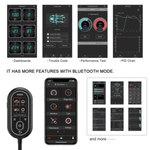 ANCEL BD310 2 in 1 Diagnostic OBD2 Code Reader Automotive Trip Computer Car Health Monitor with ANCEL Protective Case Storage Bag