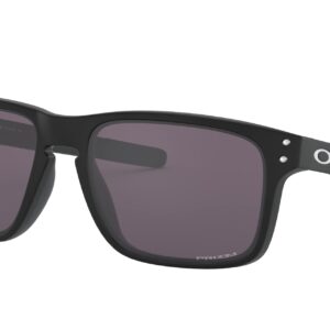 Oakley Men's Oo9384 Holbrook Mix Rectangular Sunglasses, Matte Black/Prizm Grey, 57 mm