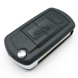 Folding Flip Replacement Key Fob Cover Case fit for Land Rover LR3 Discovery Range Rover Sport Keyless Entry Key Fob Shell