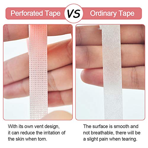 EBANKU 5 Rolls Eyelash Extension Tape, Eyelash Tape for Lash Extension Breathable Micropore Fabric Tape for Eyelash Extension Supplies (9m/10 Yards)