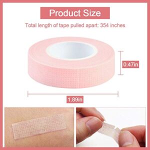 EBANKU 5 Rolls Eyelash Extension Tape, Eyelash Tape for Lash Extension Breathable Micropore Fabric Tape for Eyelash Extension Supplies (9m/10 Yards)