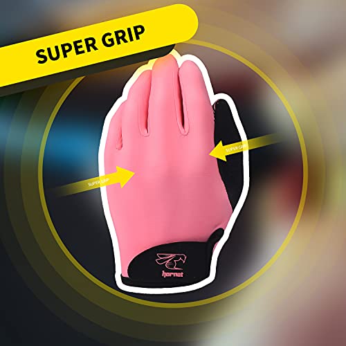 Kayak Gloves for Women - Full Finger Pink Rowing Gloves with Anti Slip Palm- Ideal for Kayaking, Paddling, Sculling, Fishing, Watersports, Sailing, Jet Ski and More. (M (Fits 6.5"-7"))