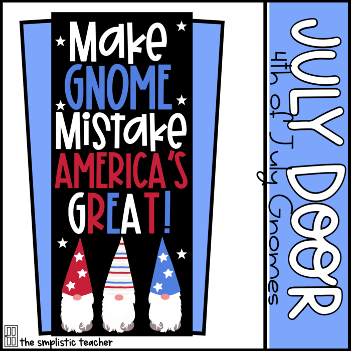 July Door Set: 4th of July Gnomes