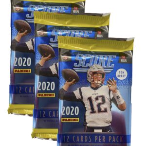 Panini 2020-2021 Score NFL Football Trading Cards Retail Factory Sealed 4 Pack