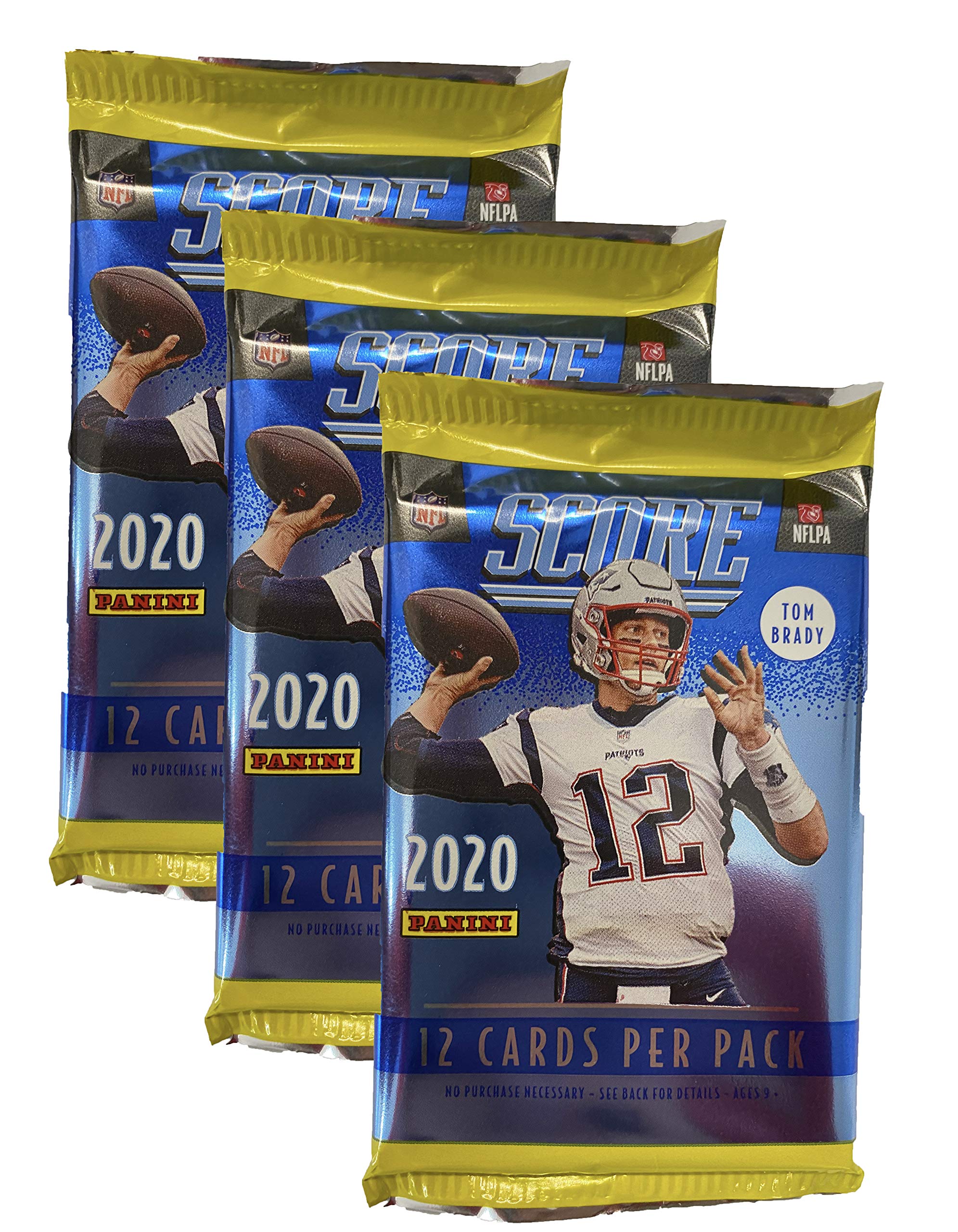 Panini 2020-2021 Score NFL Football Trading Cards Retail Factory Sealed 4 Pack