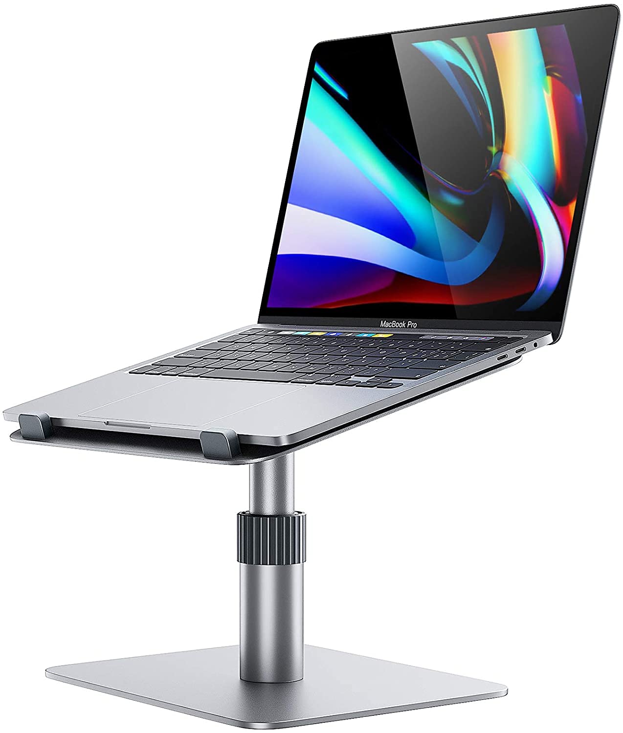 M&HONG Laptop-Ständer drehbar höhenverstellbar um 360 Grad ergonomischer Computer-Ständer Notebook-Halter für Schreibtisch kompatibel mit MacBook Dell XPS Lenovo mehr 10-16 Zoll Laptops