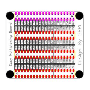 GeeekPi GPIO Extension Board for Raspberry Pi, Expansion Board GPIO 1 to 4 for Raspberry Pi 4B / 3B+ / 3B with Screws