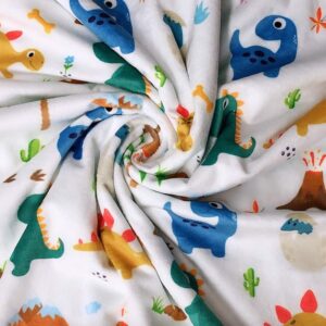 Baby Blanket for Boys Girls Double Layer Soft Plush Minky Blanket with Dotted Backing, Toddler Baby Newborn Blanket Shower Gifts (Green Dinosaur, 30 X 40 inches)