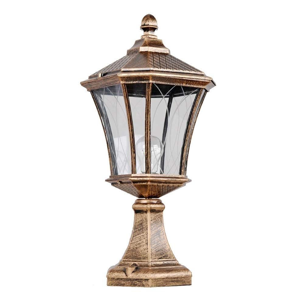 XXINY 56CM European-Style Outdoor Pillar Lamp Outdoor Fence Lamp Door Pillar Lamp Retro Home Street Lamp Waterproof Garden Villa Door Lamp Post Porch Patio Pillar Light Street Stigma Floor Lamp