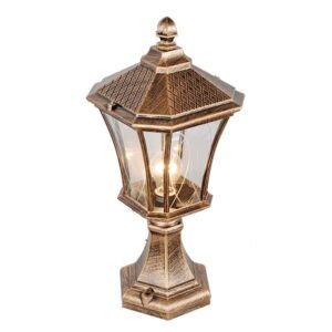 XXINY 56CM European-Style Outdoor Pillar Lamp Outdoor Fence Lamp Door Pillar Lamp Retro Home Street Lamp Waterproof Garden Villa Door Lamp Post Porch Patio Pillar Light Street Stigma Floor Lamp