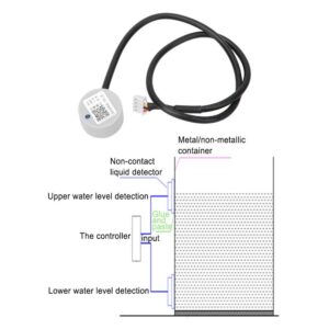 Garosa XKC-DS1603L.V1 Liquid Level Sensor Ultrasonic Liquid Level Sensor Non-contact Liquid Sensing Apacitive Sensor Flow Sensor Level UART Serial Port 3.3~1