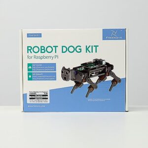 FREENOVE Robot Dog Kit for Raspberry Pi 4 B 3 B+ B A+, Walking, Self Balancing, Ball Tracing, Face Recognition, Ultrasonic Ranging, Camera Servo (Raspberry Pi NOT Included)