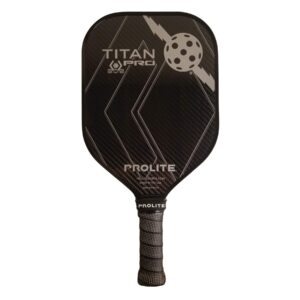 titan pro bds pickleball paddle - premium metallic edition (silver lining)