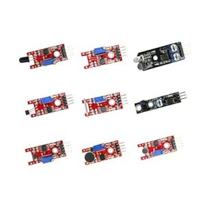 Alician for Arduino 45 in 1 Sensors Modules Starter Kit Better Than 37in1 Sensor Kit 37 in 1 Sensor Kit UNO R3 MEGA2560 OPP Bag