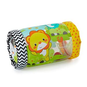 Infantino Jungle Peek & Roll - Encourages Crawling, Inflatable Activity Toy with Bouncing Balls Inside, Fun & Friendly Animal Characters, Helps Gross Motor Skill Development, for Babies 6M+