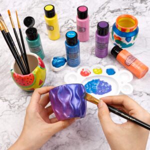 Shuttle Art Color Change Acrylic Paint Set, 16 Colors Chameleon Colors Acrylic Paint in Bottles (60ml/2oz), Non-Toxic for Artists, Beginners and Kids on Rocks, Crafts, Canvas, Wood, Fabric, Ceramic