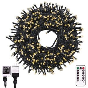 muyun christmas string lights outdoor 105ft 300 led tree lights plug-in waterproof outdoor fairy lights for xmas new year holiday party