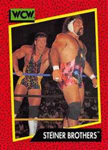 1991 impel wcw wrestling #111 steiner brothers official world championship wrestling trading card