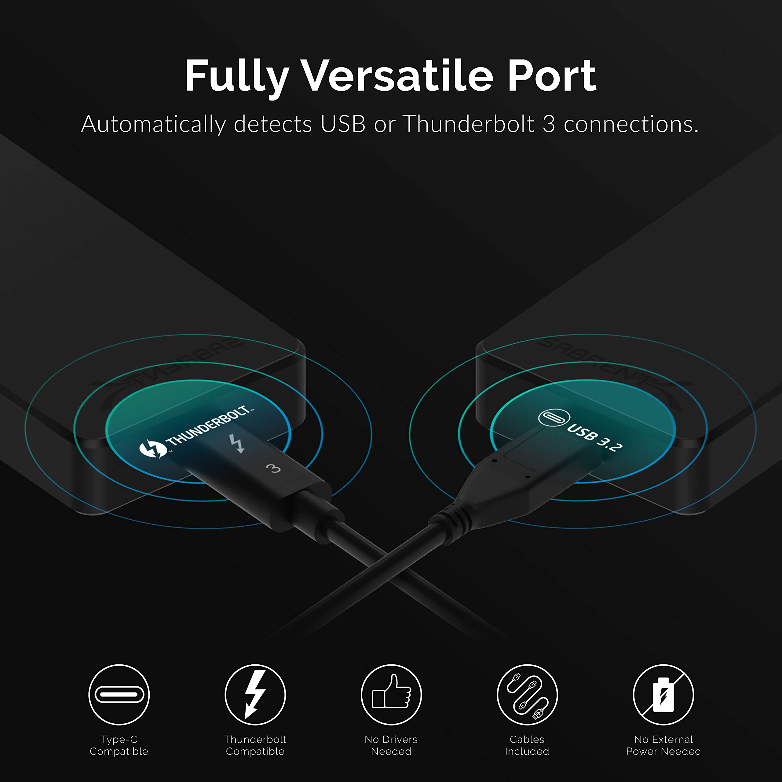 SABRENT Rocket XTRM-Q 2TB USB 3.2 / Thunderbolt 3 External SSD | up to 2700 MB/s in Thunderbolt 3 Mode or up to 900 MB/s in USB 3.2 Mode (SB-XTMQ-2TB)