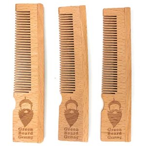 naturally normal bamboo pocket comb (3-pack) – sustainable wood combs that plant trees by green beard grmng