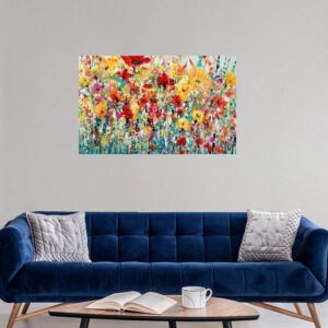 GREATBIGCANVAS Bright and Bold Flowers by Tim O’Toole Unframed Poster Print