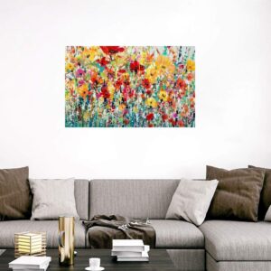 GREATBIGCANVAS Bright and Bold Flowers by Tim O’Toole Unframed Poster Print