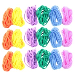 EXCEART 288 Pcs Loom Potholder Loops Weaving Loom Loops Potholder Loops Weaving Craft Loops with Multiple Colors for DIY Crafts Supplies