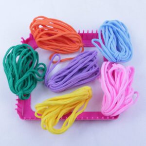 EXCEART 288 Pcs Loom Potholder Loops Weaving Loom Loops Potholder Loops Weaving Craft Loops with Multiple Colors for DIY Crafts Supplies