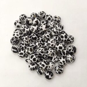 30pcs 12mm Silicone Round Pearl Bead Eco-Friendly Sensory Bead Necklace Mom Necklace DIY Beading Jewelry Accessory (12mm 30pcs)