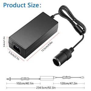 SHNITPWR 110V to 12V Converter AC to DC Converter 12V 6A 72W Power Supply with Car Cigarette Lighter Socket 100~240V AC to DC 12V 6A 5.5A 5A Adapter for Car Dash Cam Purifier Vacuum Cleaner Under 72W