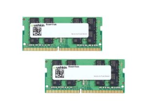 mushkin essentials – ddr4 laptop dram – 32gb (2x16gb) sodimm memory kit – 3200mhz (pc4-25600) cl-22 – 260-pin 1.2v notebook ram – dual-channel – low-voltage – (mes4s320nf16gx2)