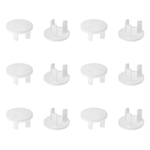 Fielect Outlet Plugs Covers Childproof Outlet Covers Protectors Electric Socket Cover Electrical Protector 3-Hole White 32Pcs