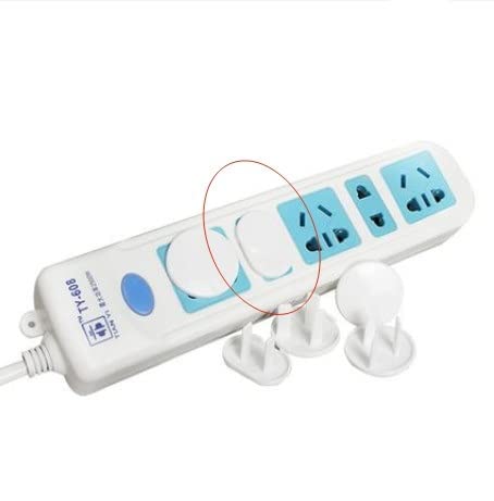 Fielect Outlet Plugs Covers Childproof Outlet Covers Protectors Electric Socket Cover Electrical Protector 3-Hole White 32Pcs