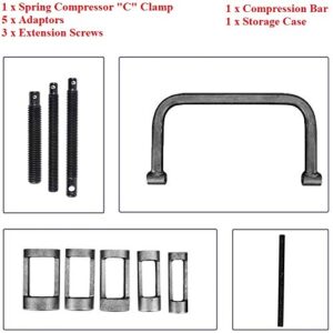 Valve Spring Compressor, Auto Compression Clamp Tool Service Kit for ATV, Car, Motorcycle,Small Engine Vehicle Equipment,Valve Spring Compressor ToolsAutomotive Tool C Clamp Service Set,10 Pcs