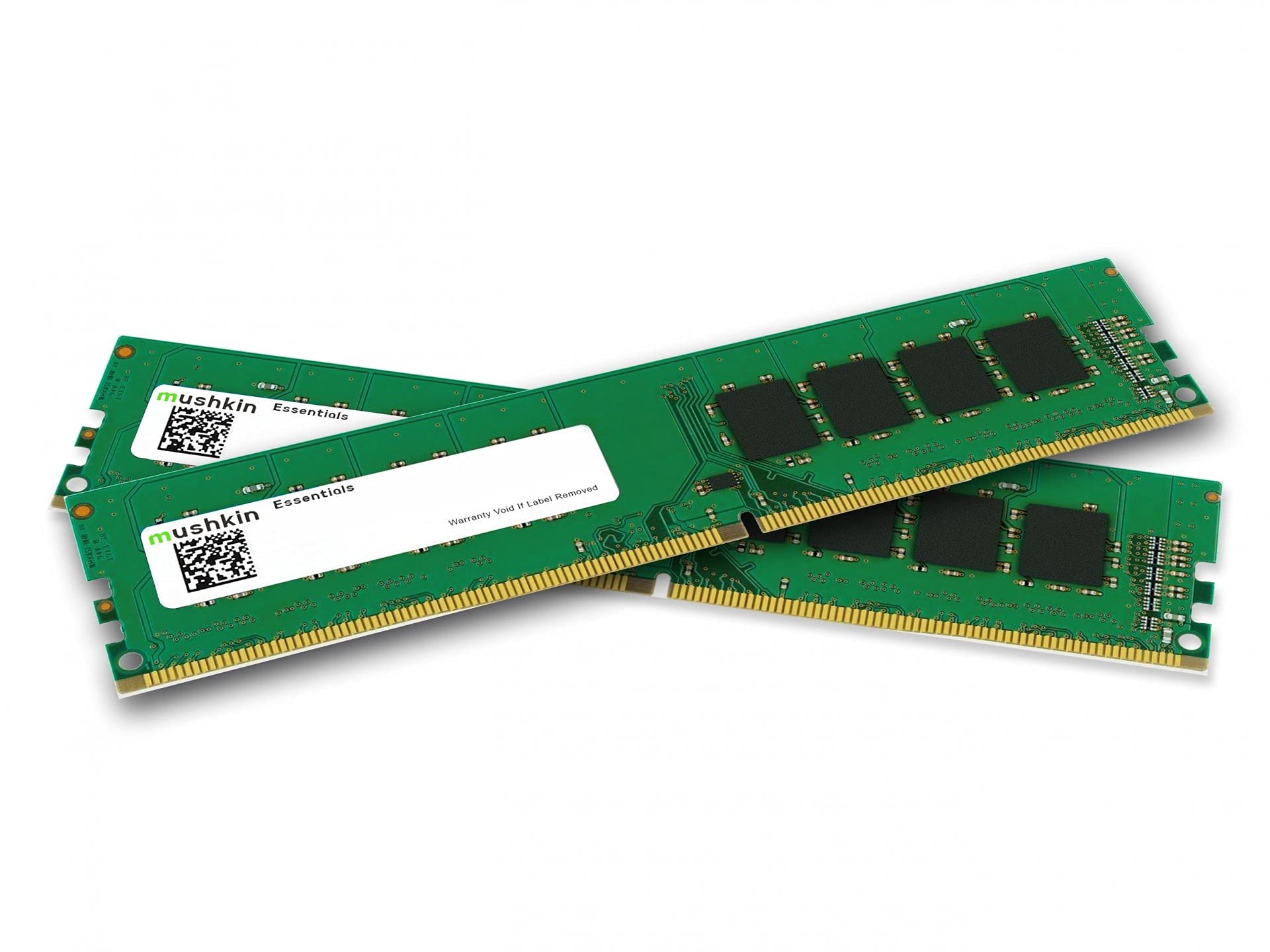 Mushkin Essentials – DDR4 Desktop DRAM – 16GB (2x8GB) UDIMM Memory Kit – 2933MHz (PC4-23400) CL-21 – 288-pin 1.2V PC RAM – Dual-Channel – Low-Voltage – (MES4U293MF8GX2)