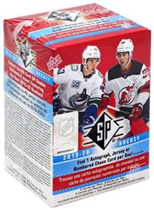 nhl 2019-20 sp hockey trading card blaster box [8 packs]