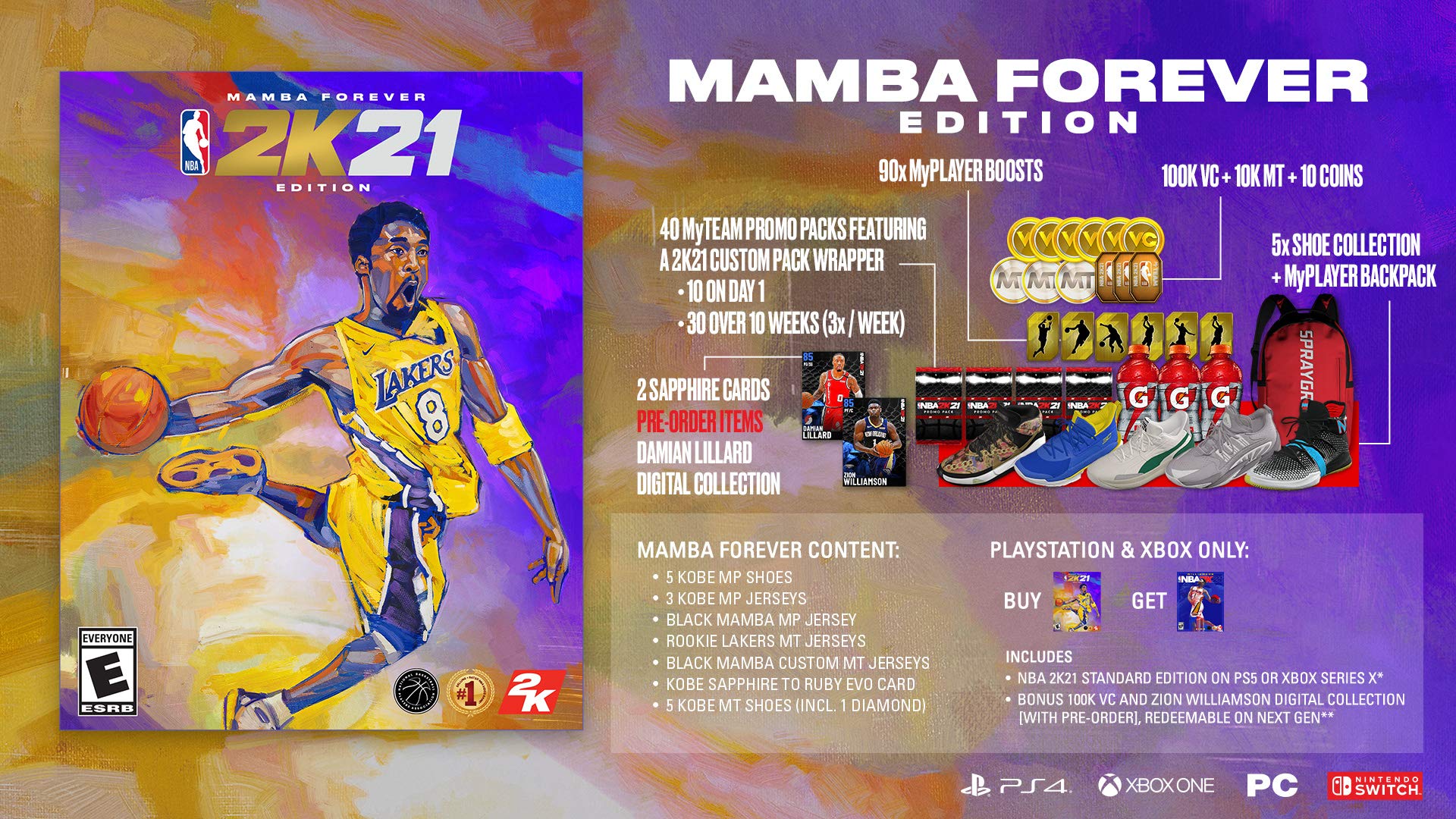 NBA 2K21 Mamba Forever Edition - PlayStation 4