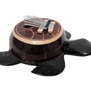 Karimba Thumb Piano 7 keys Coconut Shell TURTLE Musical kalimba Instrument Aboriginal Dot Design