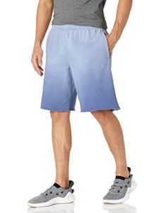 champion men's powerblend shorts, ombre iris purple, medium