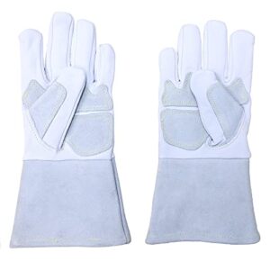 Blue Demon Little Demons kids welding gloves, XX Small, White