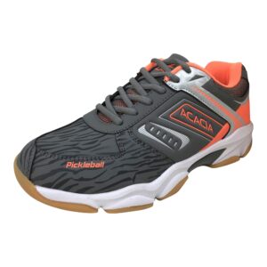 acacia unisex-adult pickleball shoes, grey/orange, 7