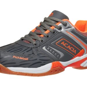 ACACIA HYPERSHOT Pickleball Shoes, Grey/Orange, 11