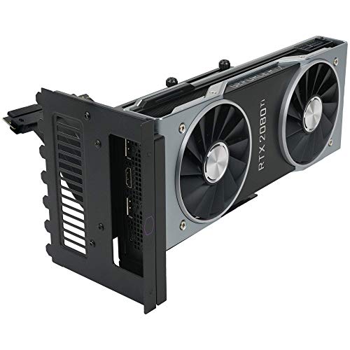 Cooler Master MasterAccessory Vertical GPU Card Holder Kit V2, Premium Riser Cable PCI-E 3.0 x16-165mm, Adjustable Length for E-ATX|ATX Cases (MCA-U000R-KFVK01)